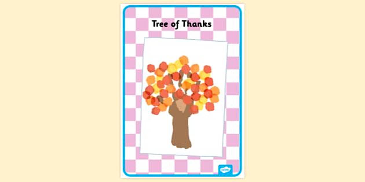 Tree of Thanks Poster | Primary Resources | Display Posters
