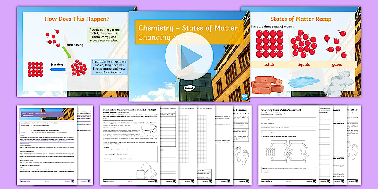 States of Matter: Changing States Lesson Pack (teacher made)