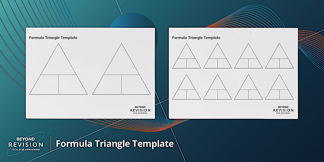 Formula Triangle Templates | Beyond Revision for Students