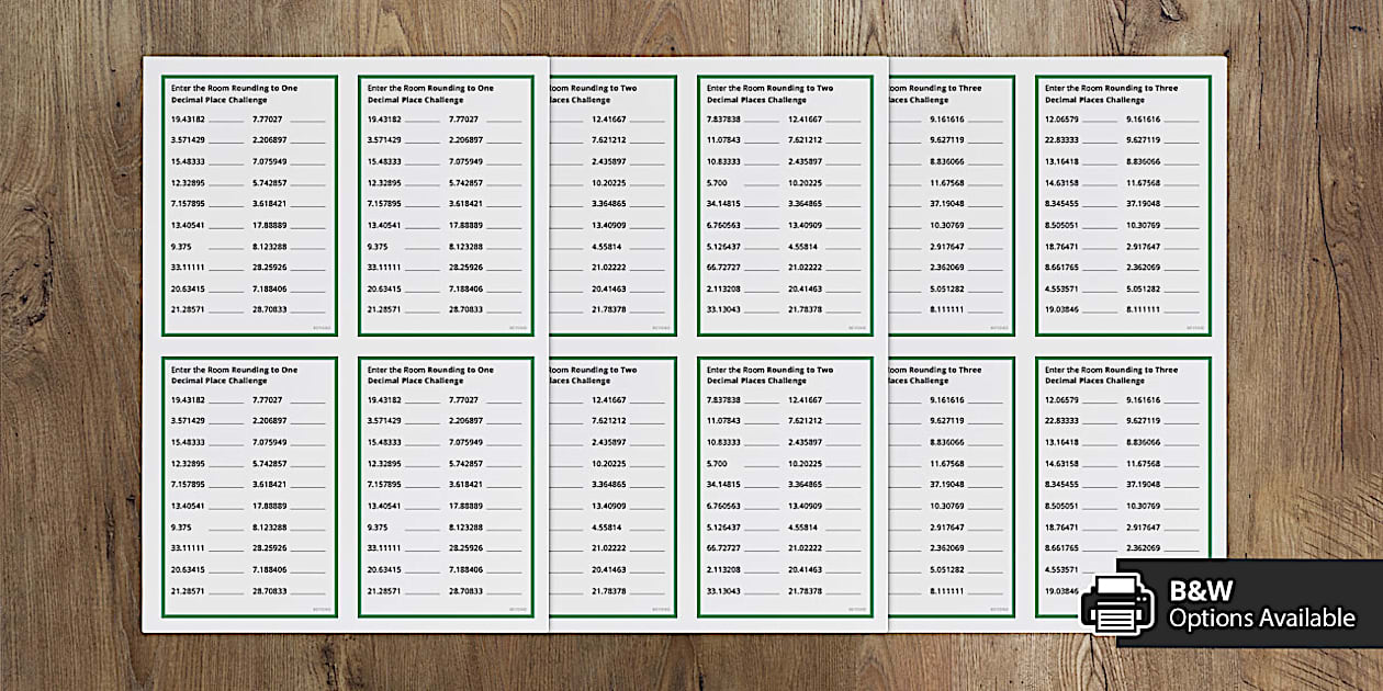 Enter the Room: Rounding Challenge Cards Pack – Beyond Maths