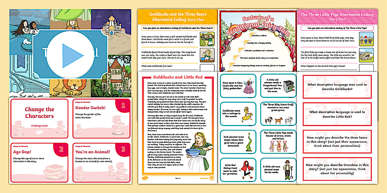 Fractured Fairy Tales Resource Pack (teacher made) - Twinkl
