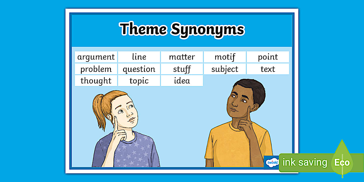 Theme Synonyms Word Mat (teacher made) - Twinkl
