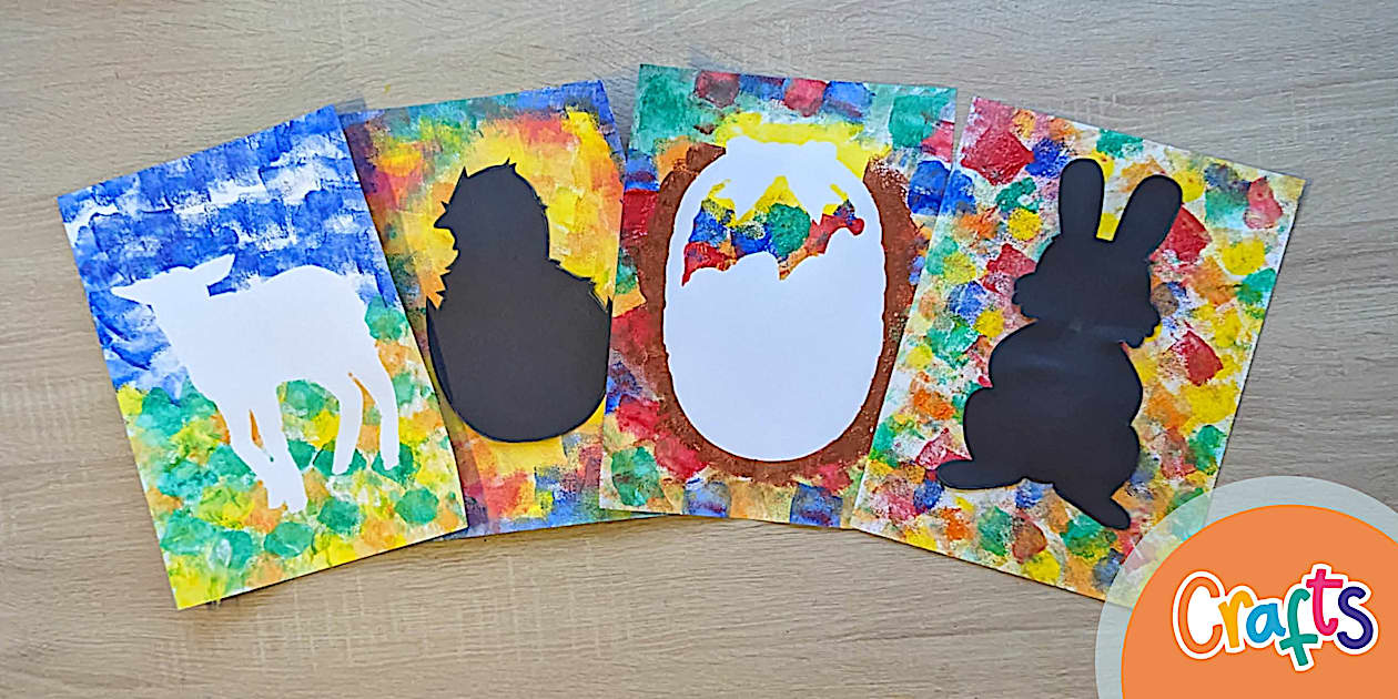 Easter Silhouette Painting | Twinkl Crafts