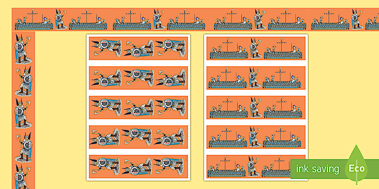 Up Helly Aa Display Borders - Twinkl