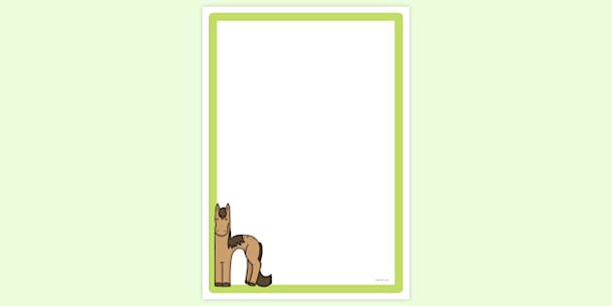 Simple Blank Letter H Page Border | Twinkl - Twinkl