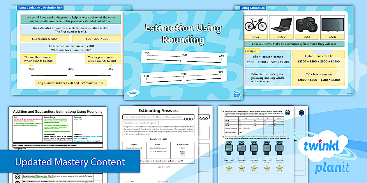 Estimation For KS2 Using Rounding | Addition & Subtraction