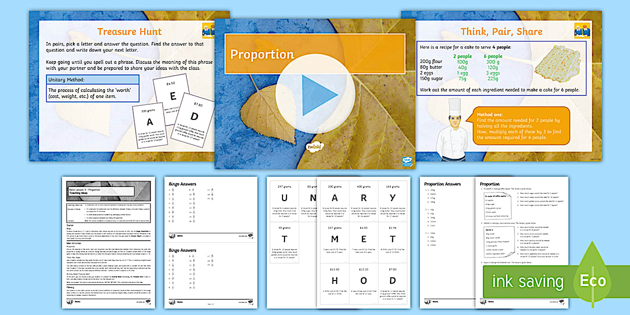Ratio and Proportion Lesson 3: Proportion | KS3 Maths