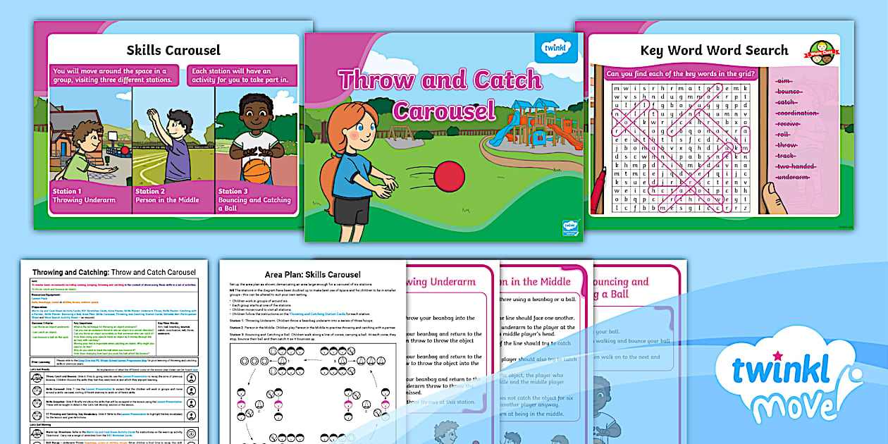 👉 Multi-Skills: Year 1 Throwing and Catching: Lesson 6
