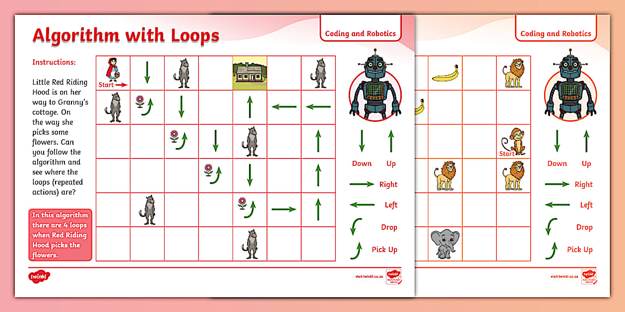 Robotics and Coding - Loops with Little Red Riding Hood