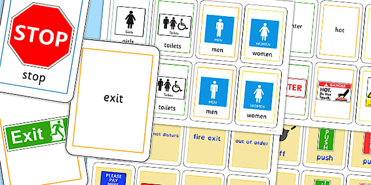 Dyslexic Words Around You Playing Cards Functional Words