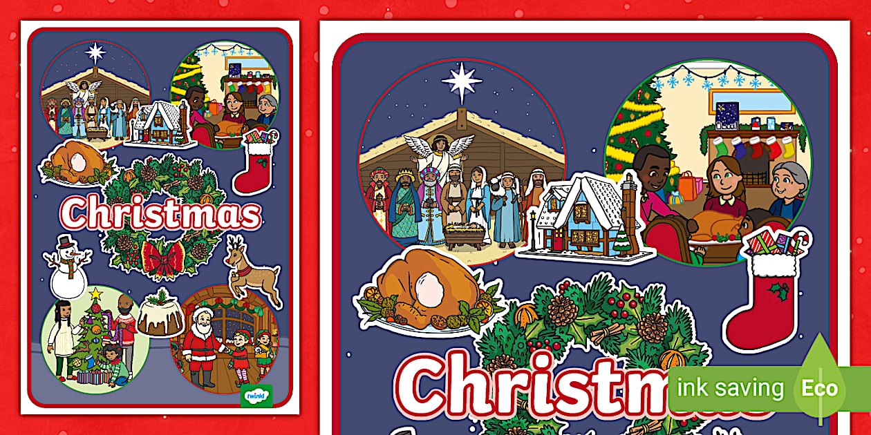 Christmas Cover Page (teacher made) - Twinkl