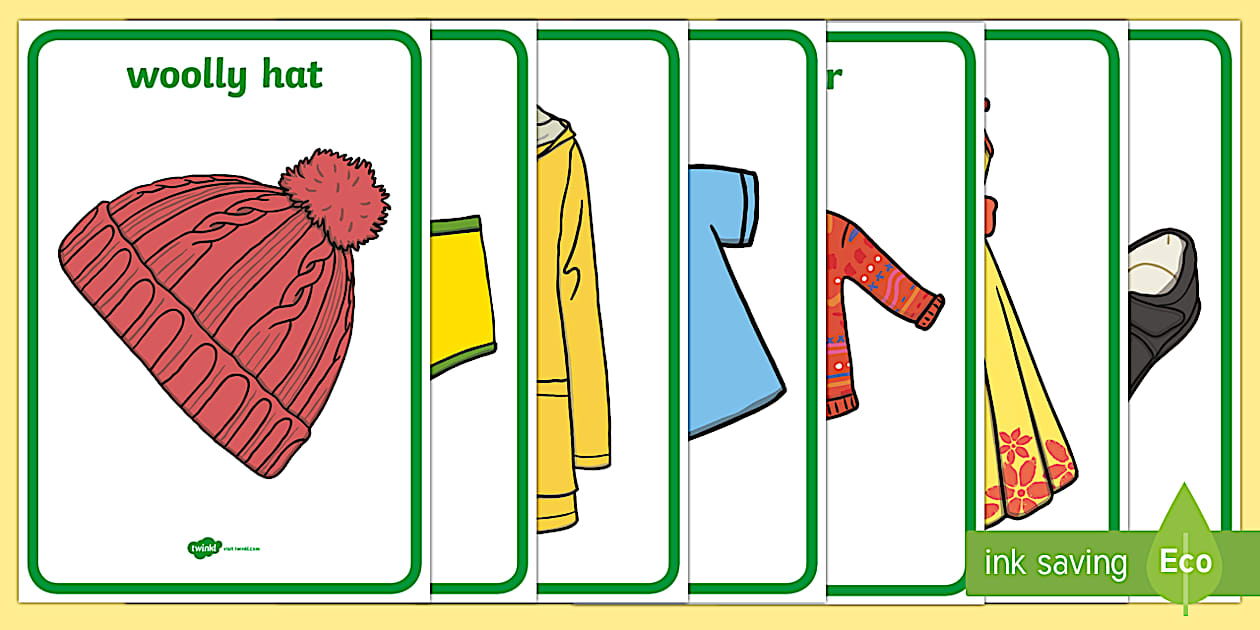 Clothes Display Posters (teacher made) - Twinkl