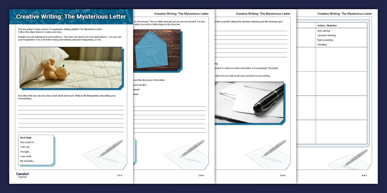 Creative Writing: The Mysterious Letter - Twinkl