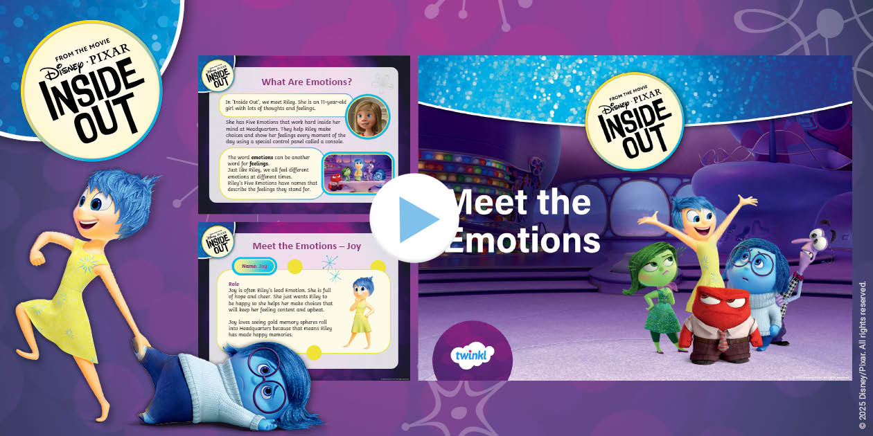 Inside Out: Meet the Emotions PowerPoint [Ages 5-7]