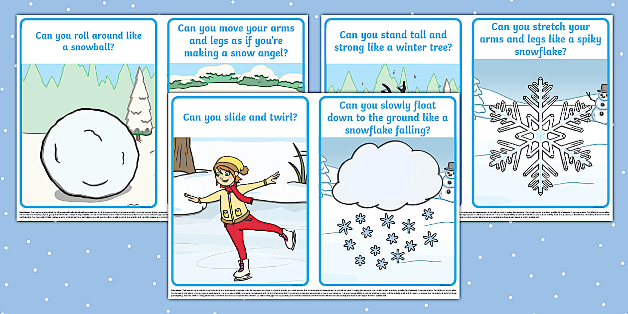 Winter Movement Cards | Physical Development | Twinkl