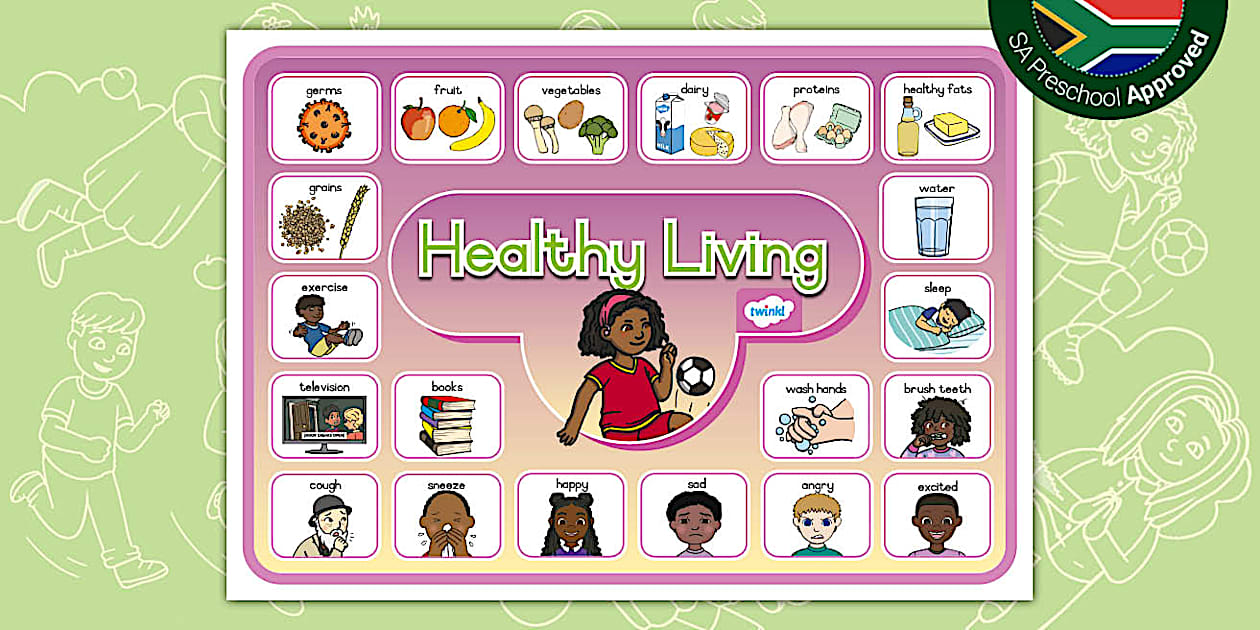 Healthy Living: Communication Mat (teacher made) - Twinkl