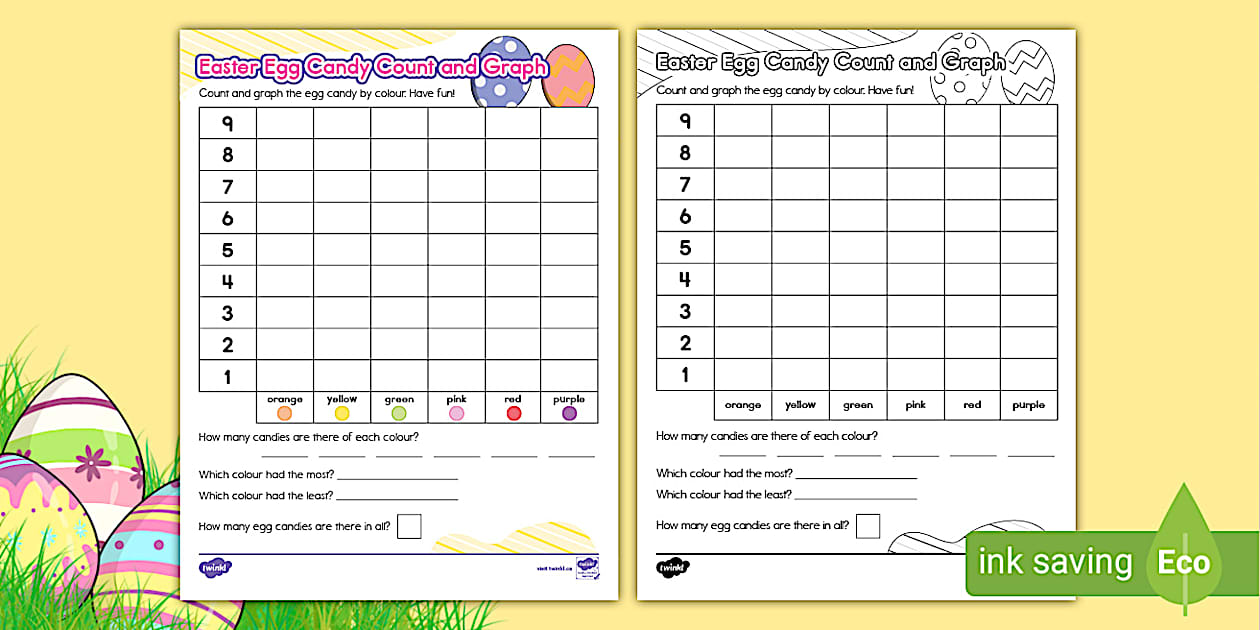 Egg Candy Counting and Graphing Activity (teacher made)