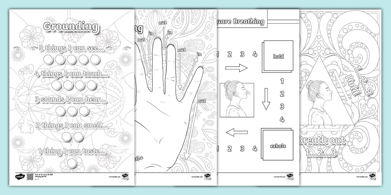 KS2 Breathing Techniques Colouring Pack (teacher made)