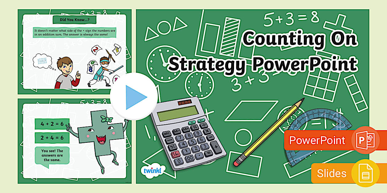 Counting On Strategy PowerPoint (teacher made) - Twinkl