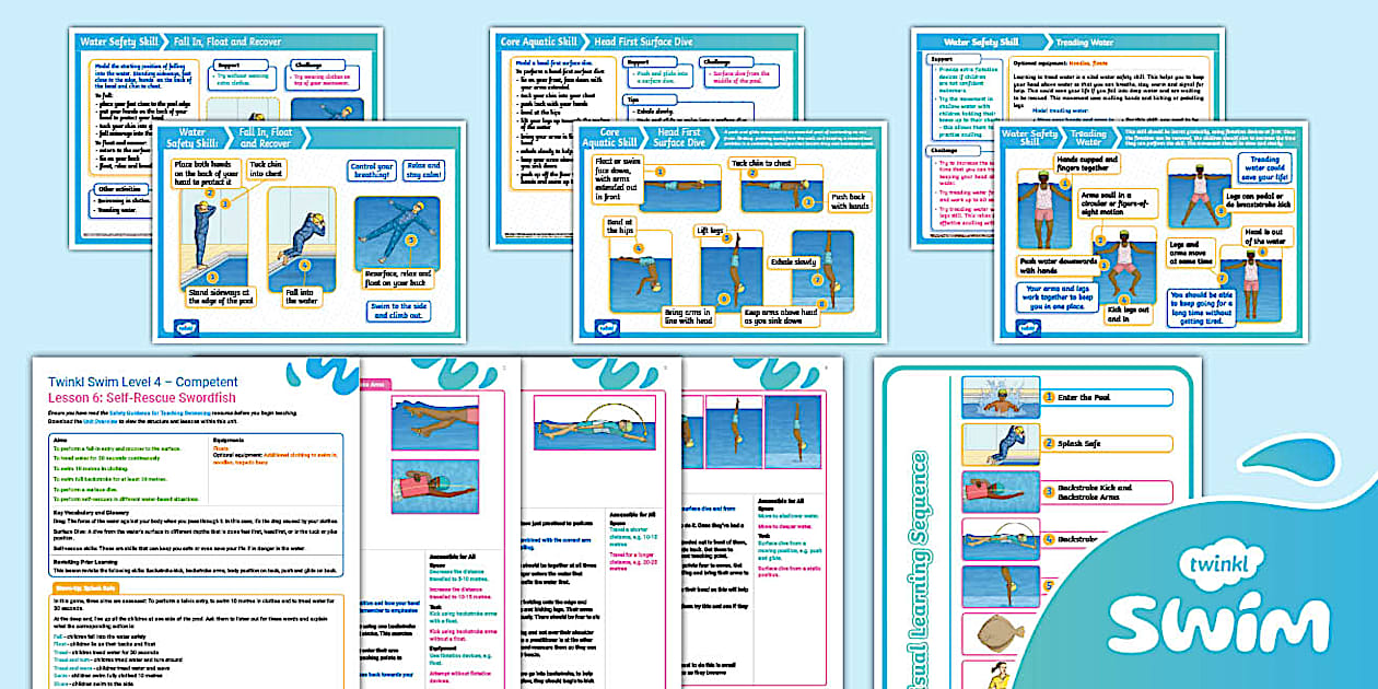 Twinkl Swim - Level 4 (Competent) Lesson 6