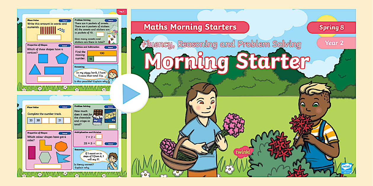 👉 Year 2 Maths 5 minute filler question PowerPoint