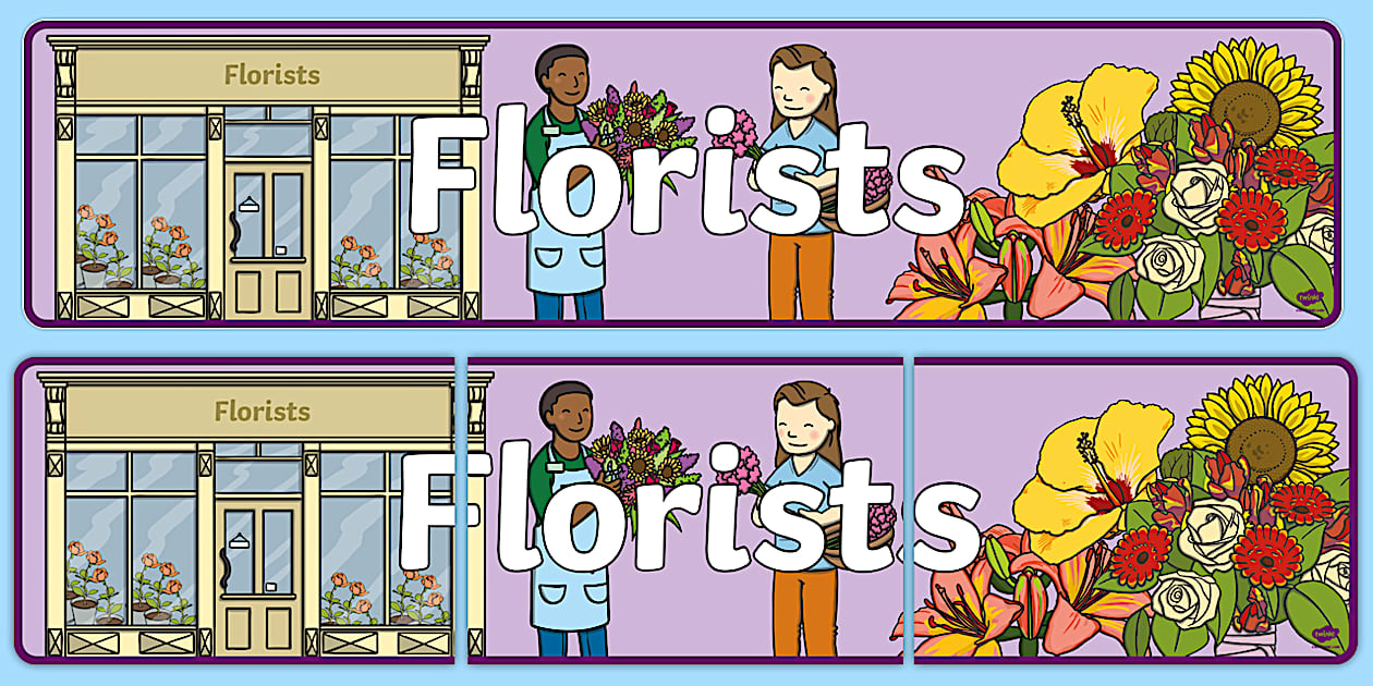 Florist Role Play Display Banner Alt