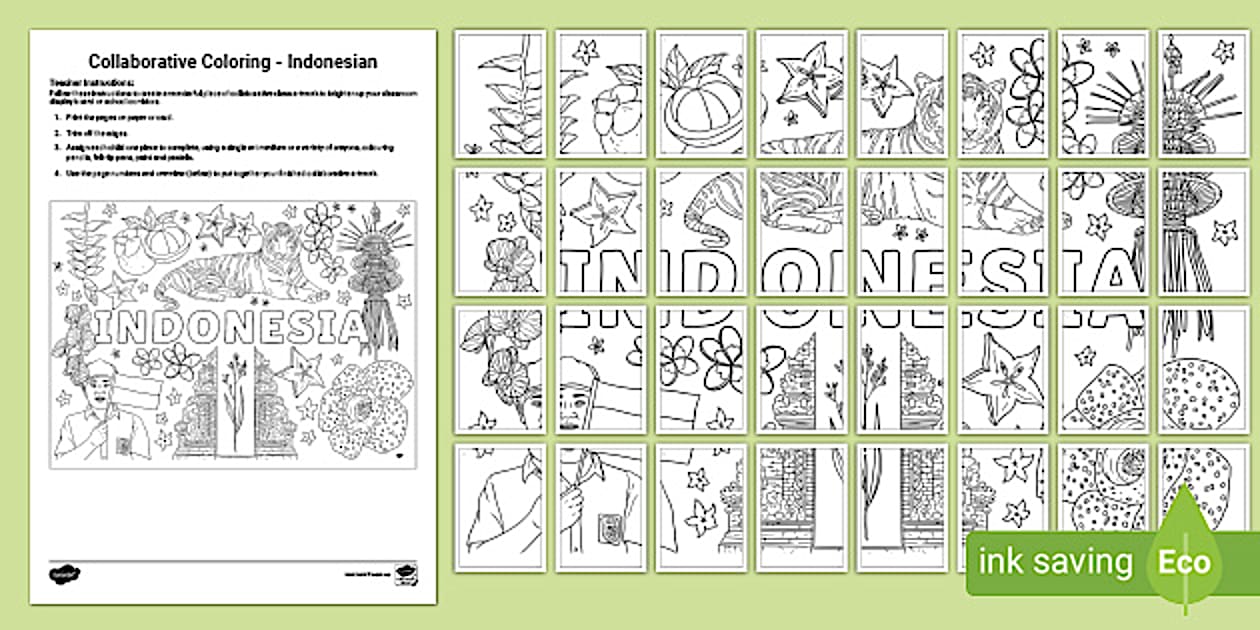 Collaborative Colouring - Indonesian Independence Day