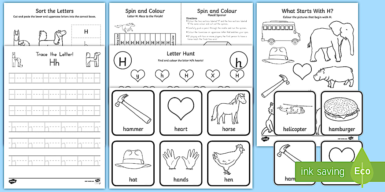 Letter H Activity Pack (teacher made) - Twinkl