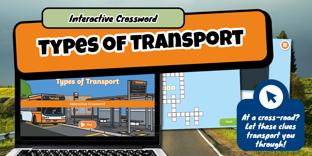 Types of Transport Interactive Crossword