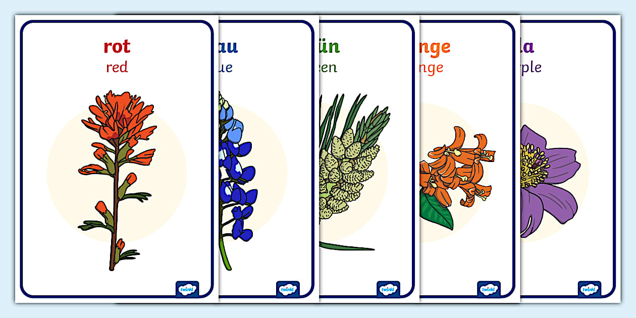 Colours - German/English Posters