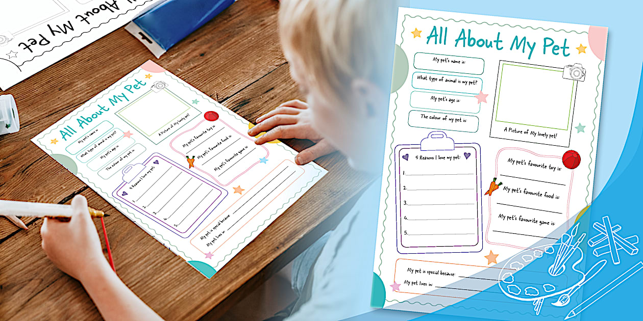 All About My Pet Activity Poster (teacher made) - Twinkl