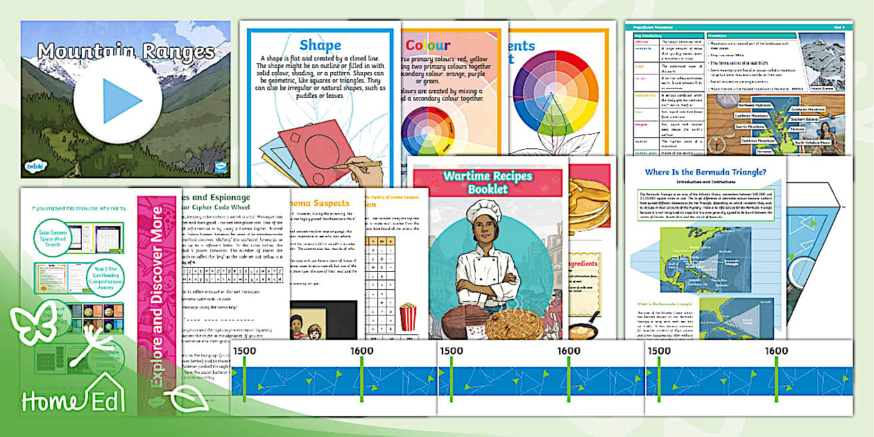 Home Education Pack 9-11Yrs -At Home Educational Activities