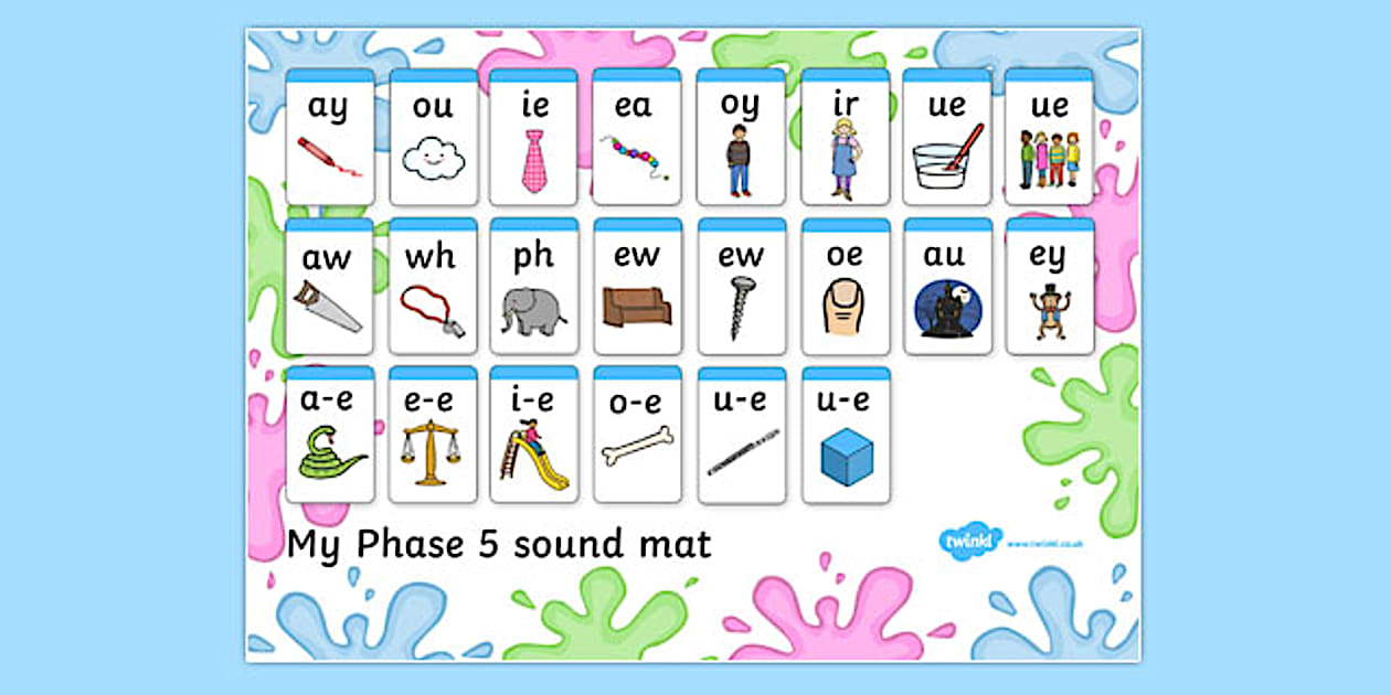 Cursive Splat Themed Phase Sound Mat (professor feito)