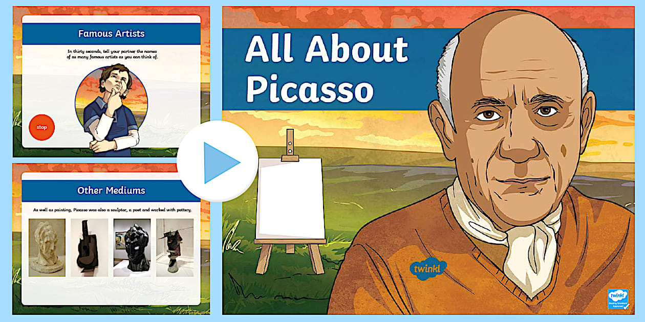 All About Picasso PowerPoint (teacher made) - Twinkl