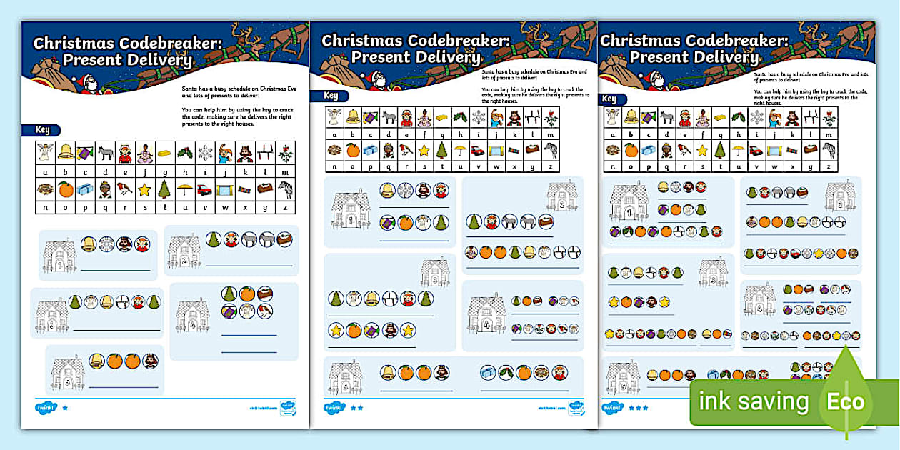 Christmas Codebreaker: Present Delivery (Teacher-Made)