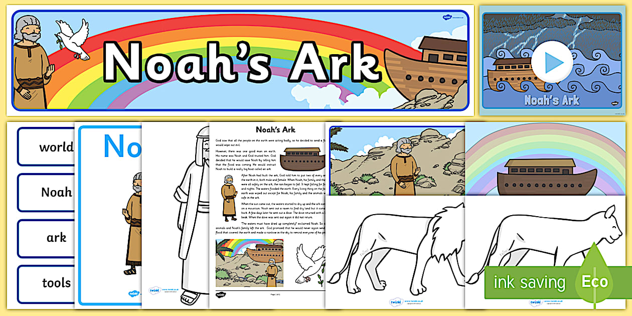 CfE Early Level Noah's Ark Resource Pack (teacher made)