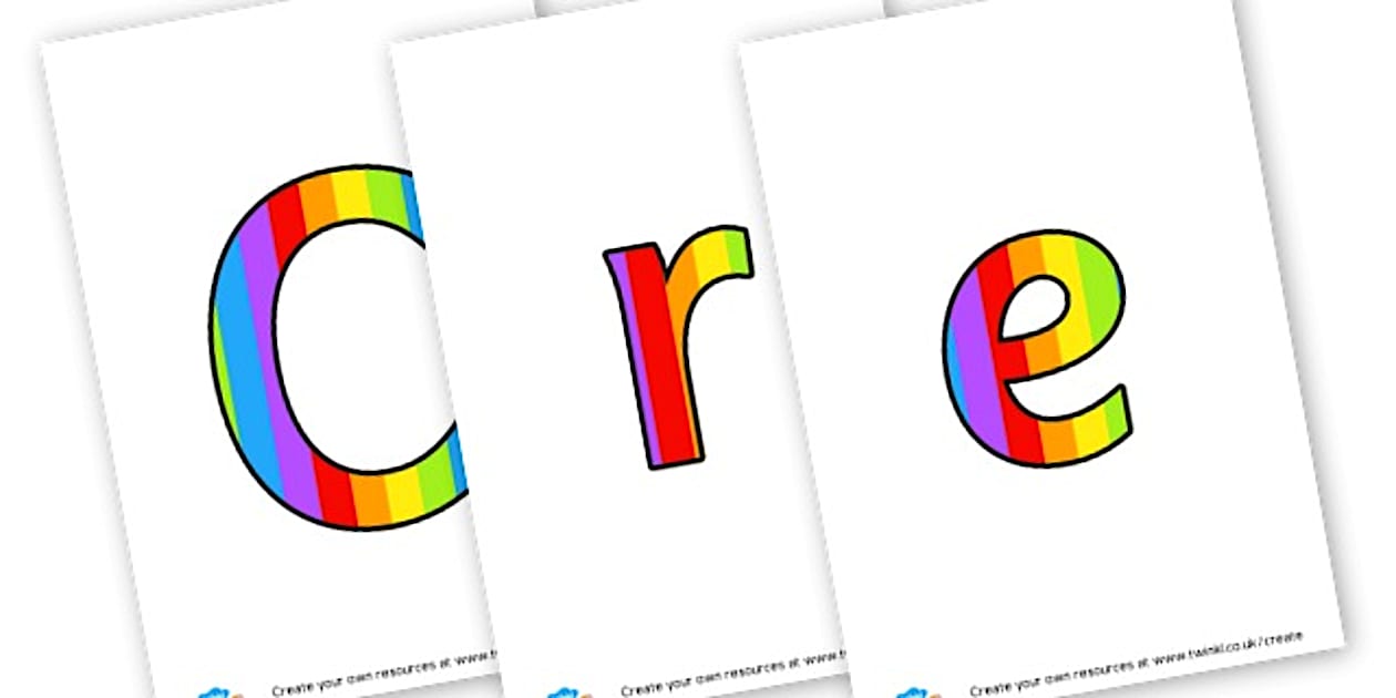 Creative Area Lettering - Twinkl