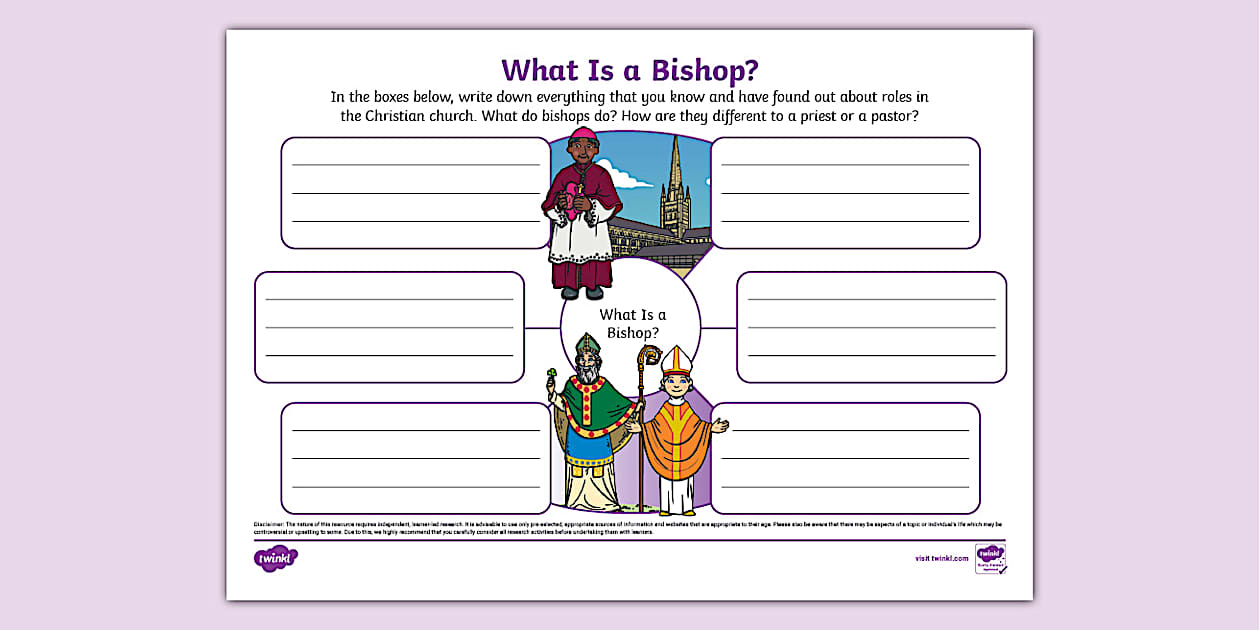 What Is a Bishop? Mind Map - Twinkl Religion - Twinkl
