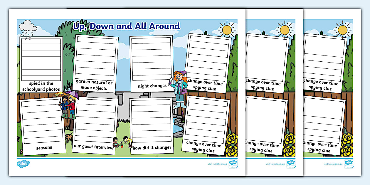 Up, Down and All Around Snapshots (teacher made) - Twinkl