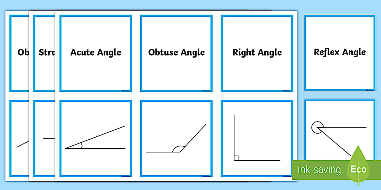 Angle Classification Matching Cards (teacher made) - Twinkl