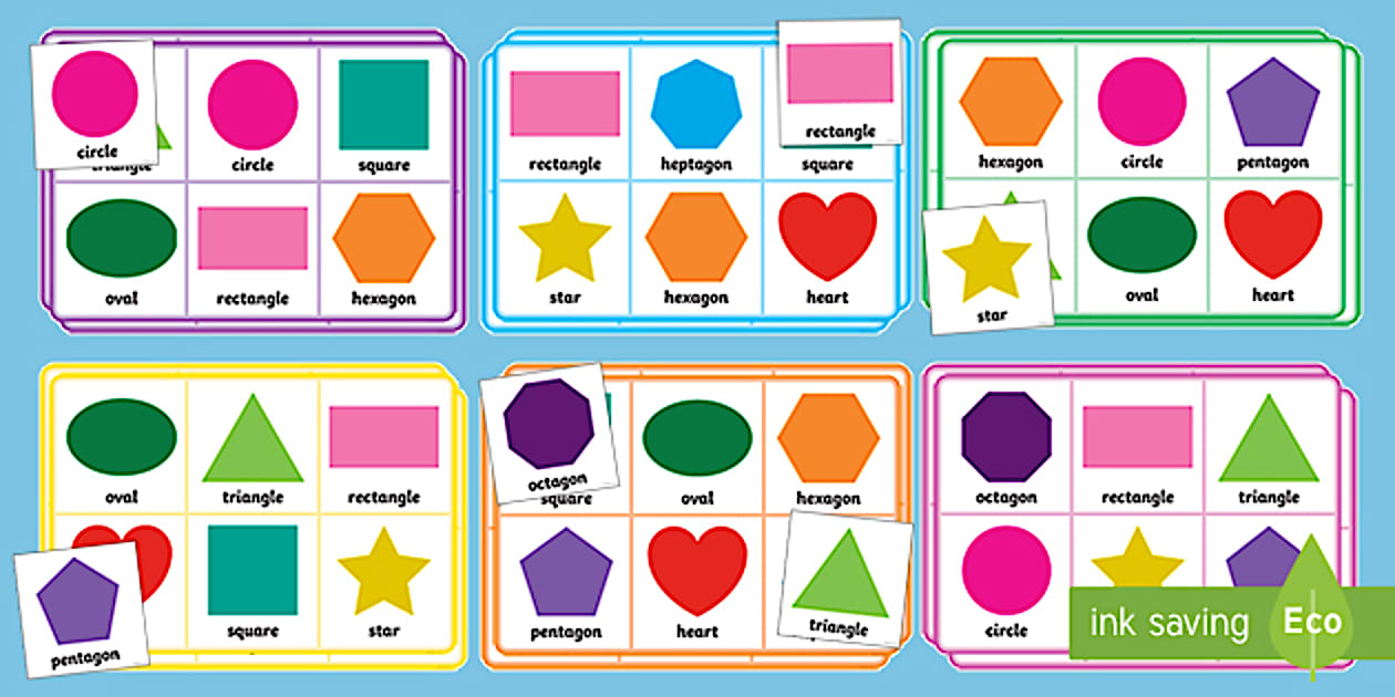 Black and White 2D Shape Bingo (Lehrer gemacht) - Twinkl