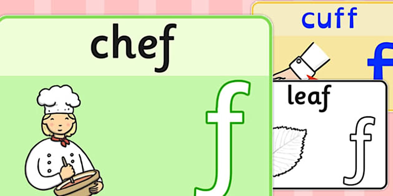 Final 'F' Sound Modelling Dough Mats (teacher made) - Twinkl