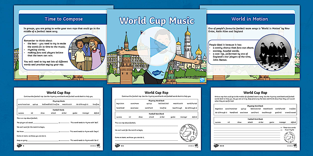 F-2 World Cup Music Activity Pack - Twinkl