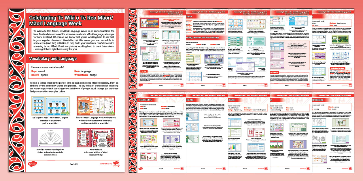 FREE: How to Celebrate Te Wiki o Te Reo Māori: Ideas for Teachers