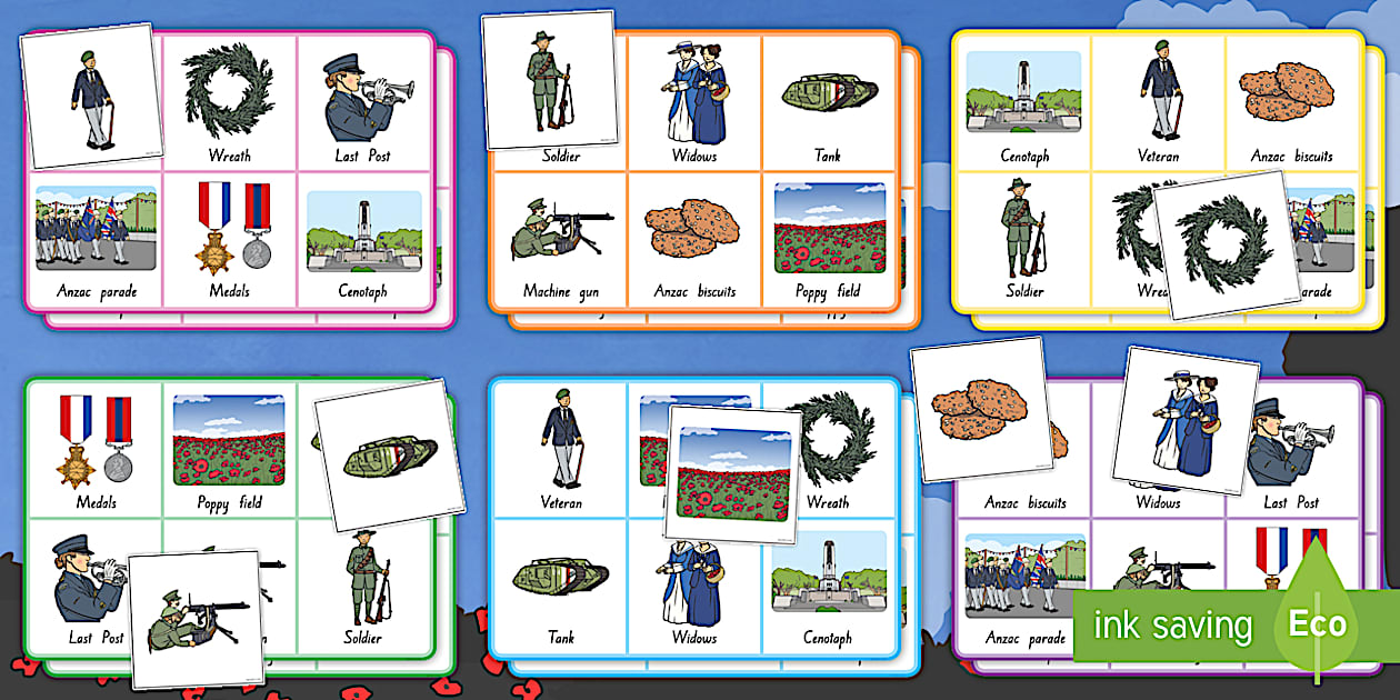 Anzac Day Bingo (teacher made) - Twinkl
