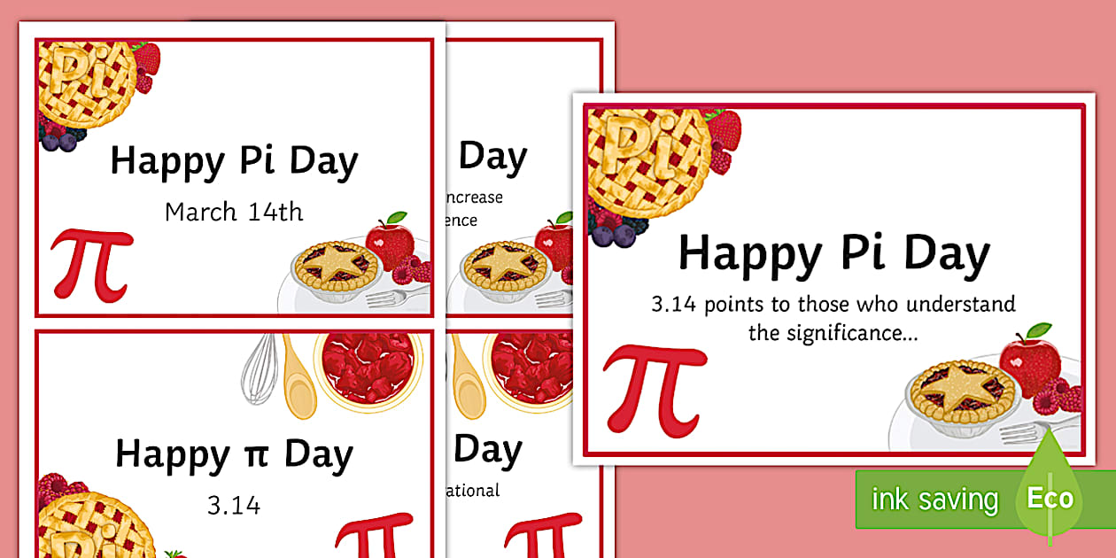 Pi Day Postcards (teacher made) - Twinkl