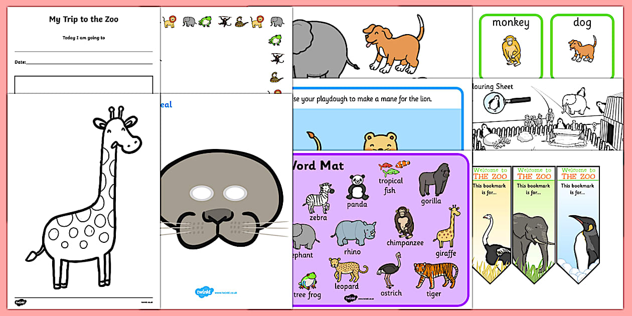 Top Ten Zoo Activity Pack (Teacher-Made) - Twinkl