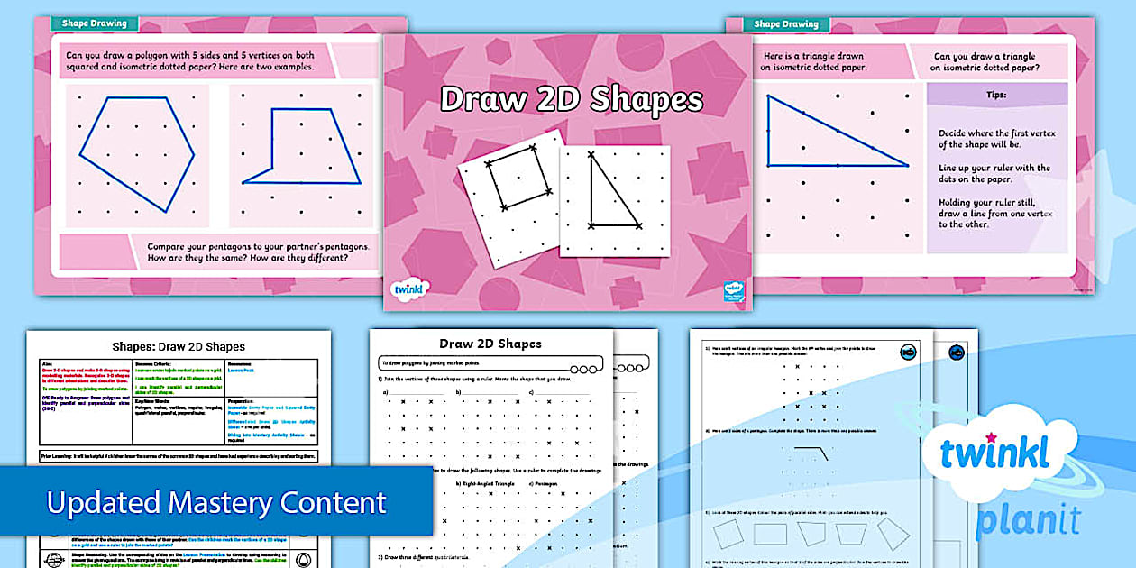 👉 Y3 2D Shapes PlanIt Maths Lesson 2 (teacher made)