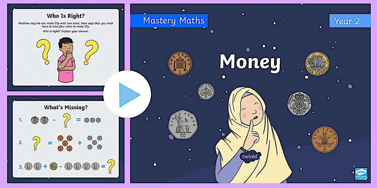 Year 2 Maths Mastery Money PowerPoint - Word Problems