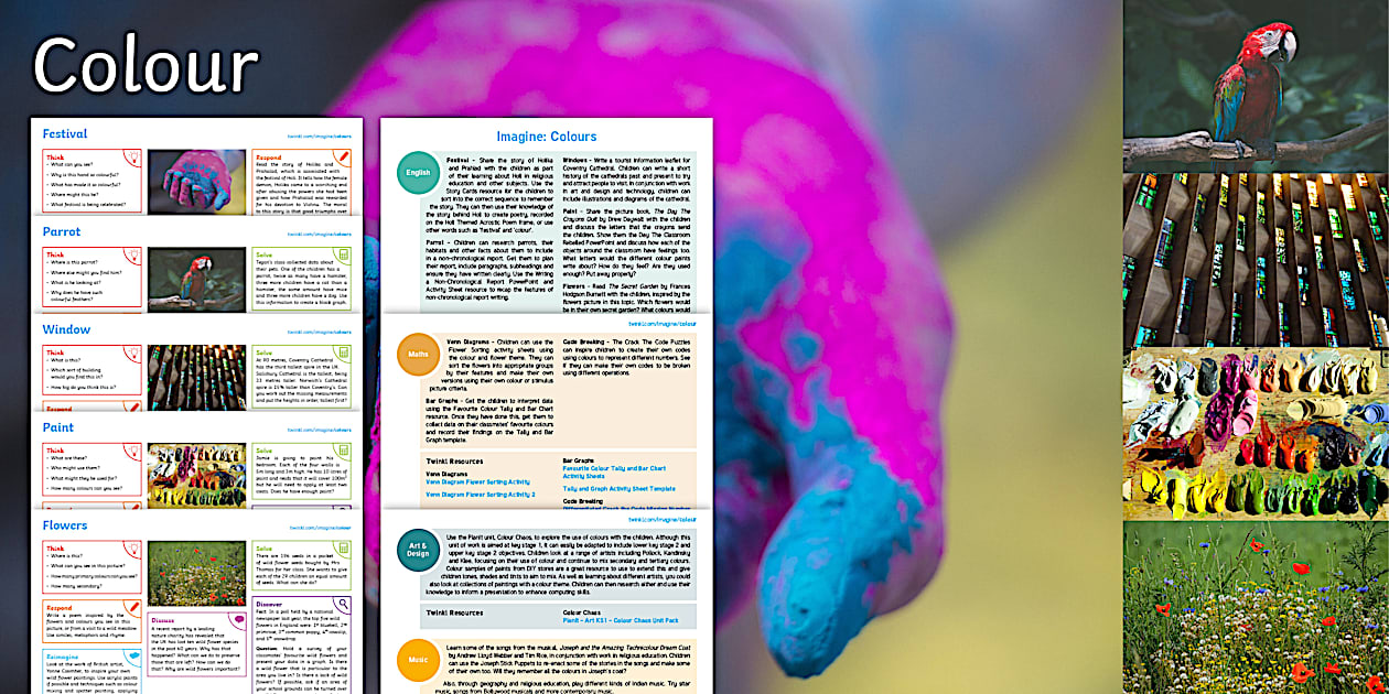 Imagine Colours KS2 Resource Pack (teacher made) - Twinkl